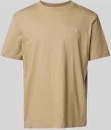 Calvin Klein Jeans T-Shirt mit geripptem Rundhalsausschnitt