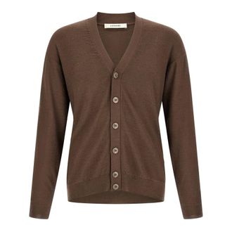 Christophe Lemaire Homme, Pulls, Brun, Taille: XS Cardigan Droit Torsad&eacute;