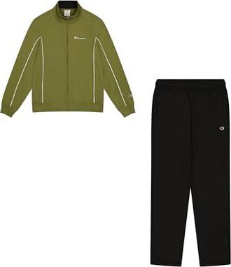 Champion Legacy Script Shop Piping (220289) -Soft Compact Powerblend Fleece High-Neck Surv&ecirc;tement de Sport, Vert (GS573), XS Homme