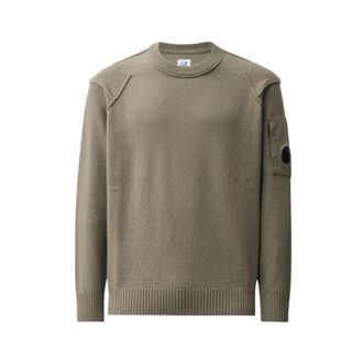 C.P. Company Rundhals-Strickpullover - - Knitwear - Herren - Gr&uuml;n - M