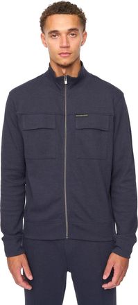 Duck and Cover Tames Sweatshirt f&uuml;r Herren, Durchgehender Rei&szlig;verschluss (Marine)