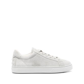 Tod's Graue Sneakers Schn&uuml;rung Gepolsterter Kn&ouml;chel - - Shoes - Damen - Grau - 41 EU