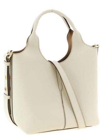 Tod's Womens Calfskin Leather Tote White