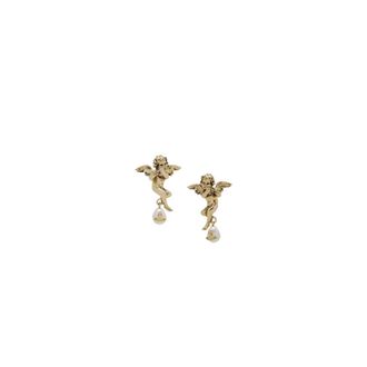 Vivienne Westwood Boucles doreilles Putti - Femme - Accessoires - Jaune - Taille: ONE Size