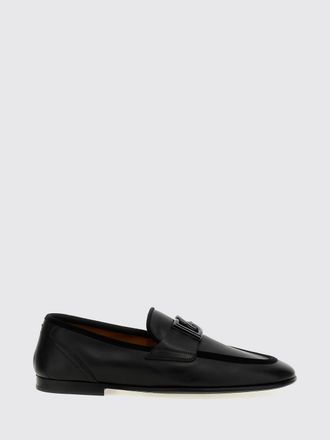 Dolce & Gabbana Mocassins Erice en cuir de veau lisse avec plaque logo DG