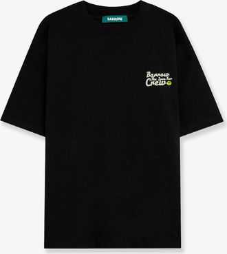 Barrow Cotton T-shirt with logo print on the front - BARROW - gender_Man