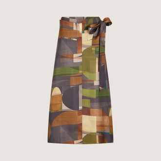 SOEUR JUPE VERSAILLES VERT/MARRON
