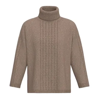 Emme Di Marella Emme DI Marella - Pull &agrave; col roul&eacute; Camera - Femme - Pulls - Brun - Taille: 38 FR
