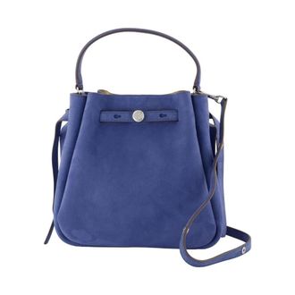 Tory Burch Femme, Sacs, Bleu, Taille: ONE Size Romy Nubuck Bucket Bag