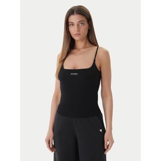 Guess Top V6GP18 K3470 Schwarz Regular Fit