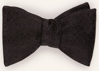 Eton Jacquard-Fliege schwarz