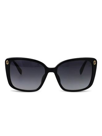 Marc Jacobs lunettes de soleil &agrave; monture g&eacute;om&eacute;trique - Noir