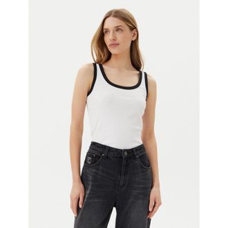 Pieces Top May 17154484 Wei&szlig; Slim Fit