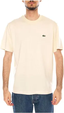 Lacoste Homme, Tops, Beige, Taille: M Cotton T-Shirt