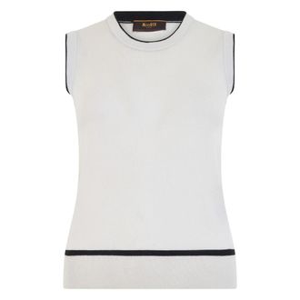 Moorer Strickweste - - Knitwear - Damen - Wei&szlig; - XS