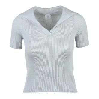 Eleventy Femme, Pulls, Gris, Taille: 38 FR Polo Corta