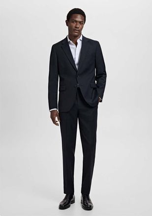 Mango Veste costume Mil&aacute;n slim-fit bleu marine - Homme - 44 - MANGO MAN