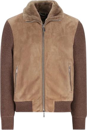 Moorer Campiglio-CAB Bomberjacke - - Jackets - Herren - Beige - L