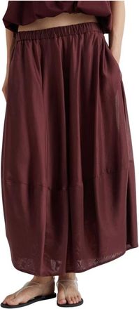 Meimeij Femme, Jupes, Rouge, Taille: 42 FR Sangria Maxi Skirt