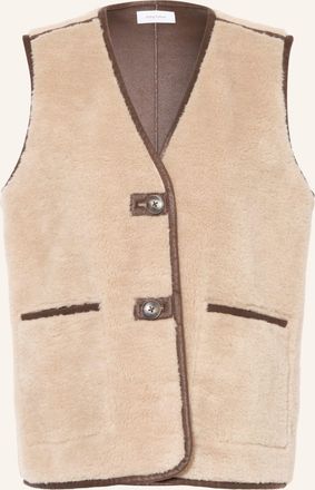 Darling Harbour Darling Harbour Teddyfell-Weste beige