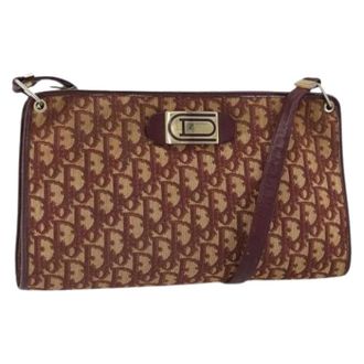 Dior Pre-owned Trotter Canvas Schultertasche - - Pre-owned - Damen - Rot - ONE SIZE