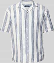 Mc Neal Regular Fit Freizeithemd aus Leinen-Baumwoll-Mix