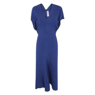 Victoria Beckham Damen, Kleider, Blau, 2XSGr&ouml;&szlig;e