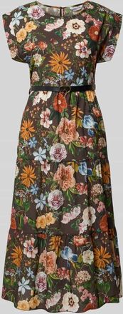 Zabaione Midikleid mit G&uuml;rtel
