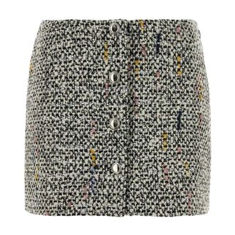 Alessandra Rich Femme, Jupes, Multicolore, Taille: 34 FR Mini-jupe en tweed &agrave; paillettes