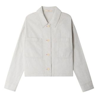 Sessun Sur-chemise Notteri Rayures Lin et Coton Bio Sess&ugrave;n