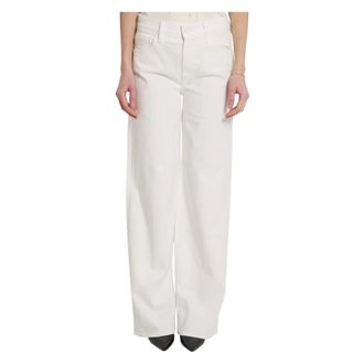 Mother Rerun Zip Sneak Jeans - - Trousers - Damen - Wei&szlig; - W25