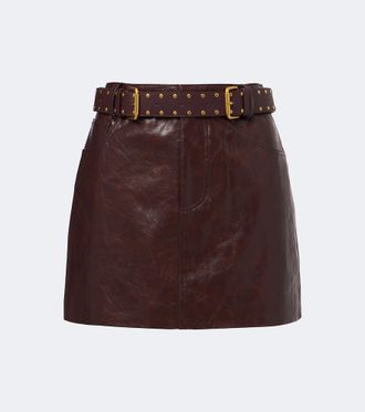 Xu Zhi Mini-jupe &agrave; ceinture