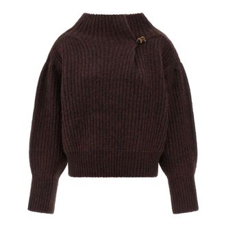 Dries Van Noten Damen, Strickwaren, Braun, SGr&ouml;&szlig;e