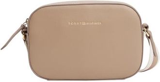 Tommy Hilfiger Sac &agrave; Bandouli&egrave;re Sac Femme Logotape Camera Bag Petit, Beige (Coastal Taupe), Taille Unique