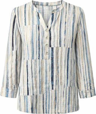 2-Biz Femme, Blouses et Chemises, Bleu, Taille: 46 FR Chemises
