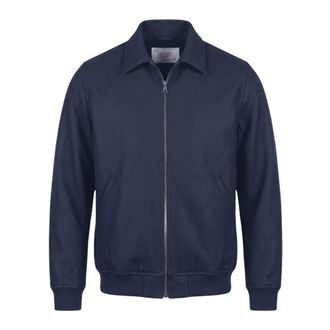 Bl'ker Blker - Bomber en laine - Homme - Vestes - Bleu - Taille: L