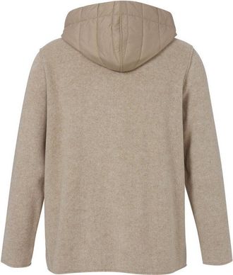 Via Appia Due Kapuzenstrickjacke mit gesteppten Details