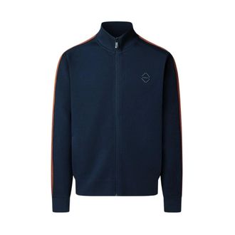 Hackett Homme, Sweatshirts et sweats à capuche, Bleu, Taille: L Lounge Track Full Zip Sweat