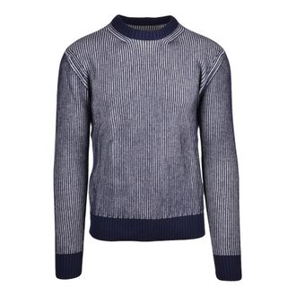 Add Rundhals-Pullover - - Knitwear - Herren - Blau - M