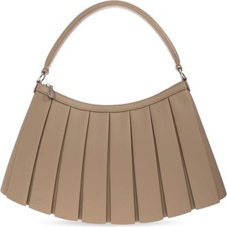 Lacoste Femme, Sacs, Beige, Taille: ONE Size Runway Lenglen Large Shoulder Bag