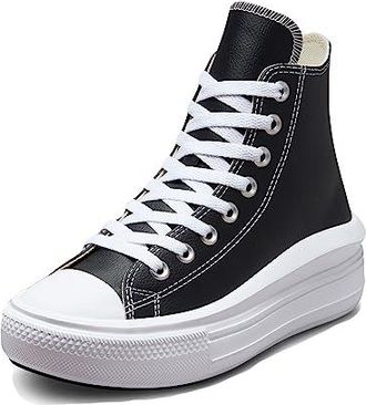 Converse A04294C Chuck Taylor All Star Move Platform FOUNDATIONAL Leather Femme Black/White/White EU 39.5