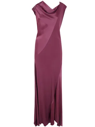 Alberta Ferretti Dress Long Enver Satin