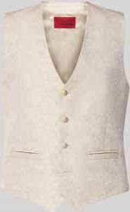 Wilvorst Weste mit V-Ausschnitt und Paspeltaschen