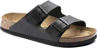 Birkenstock Sandale Arizona, Superlauf, Birko-Flor, schwarz, schmal, Gr&ouml;&szlig;e 40 1018223-40 (Pantolette Schuh Halbschuh Latsche Zweischnaller Berufsschuh Schuhe Birk