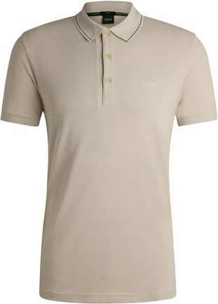 BOSS Hommes Paule 4 Polo Slim Fit en piqué de Coton avec Logo Ton sur Ton