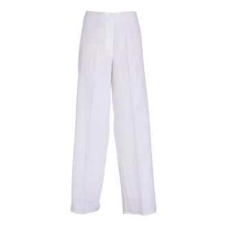 Forte_Forte Femme, Pantalons, Blanc, Taille: 36 FR Pantalon Droit