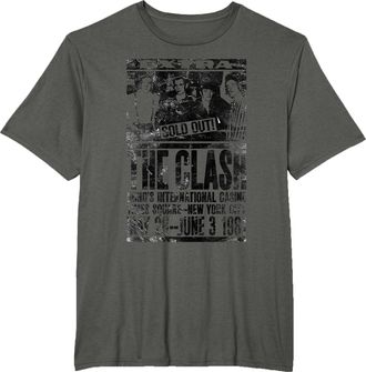The Clash Grau, Kurzarm, S, Herren, Klassisch, Band-Merchandise T-Shirt