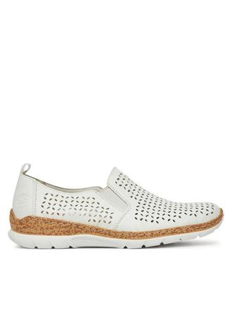 Rieker Halbschuhe N4251-80 Wei&szlig;
