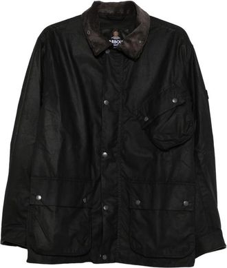 Barbour Waxed-cotton Corduroy-collar Jacket