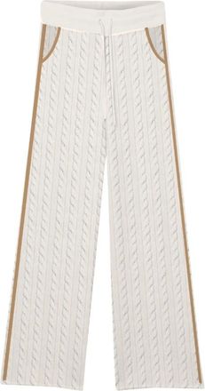 MC2 Saint Barth Femme, Pantalons, Blanc, Taille: 38 FR Wide Pantalons